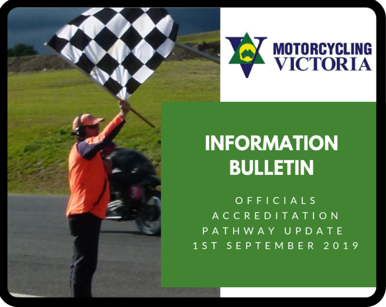 Officials Accreditation Update | Motorcycling Victoria