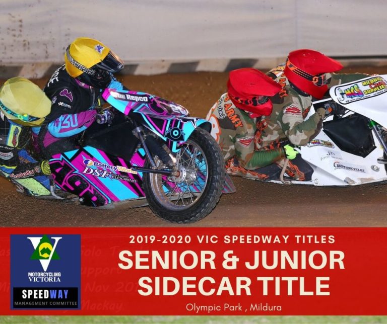 2019/2020 VIC Speedway Sidecar Final Field | Motorcycling Victoria