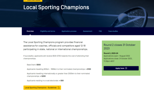 New Local Sporting Champions Grant | Motorcycling Victoria
