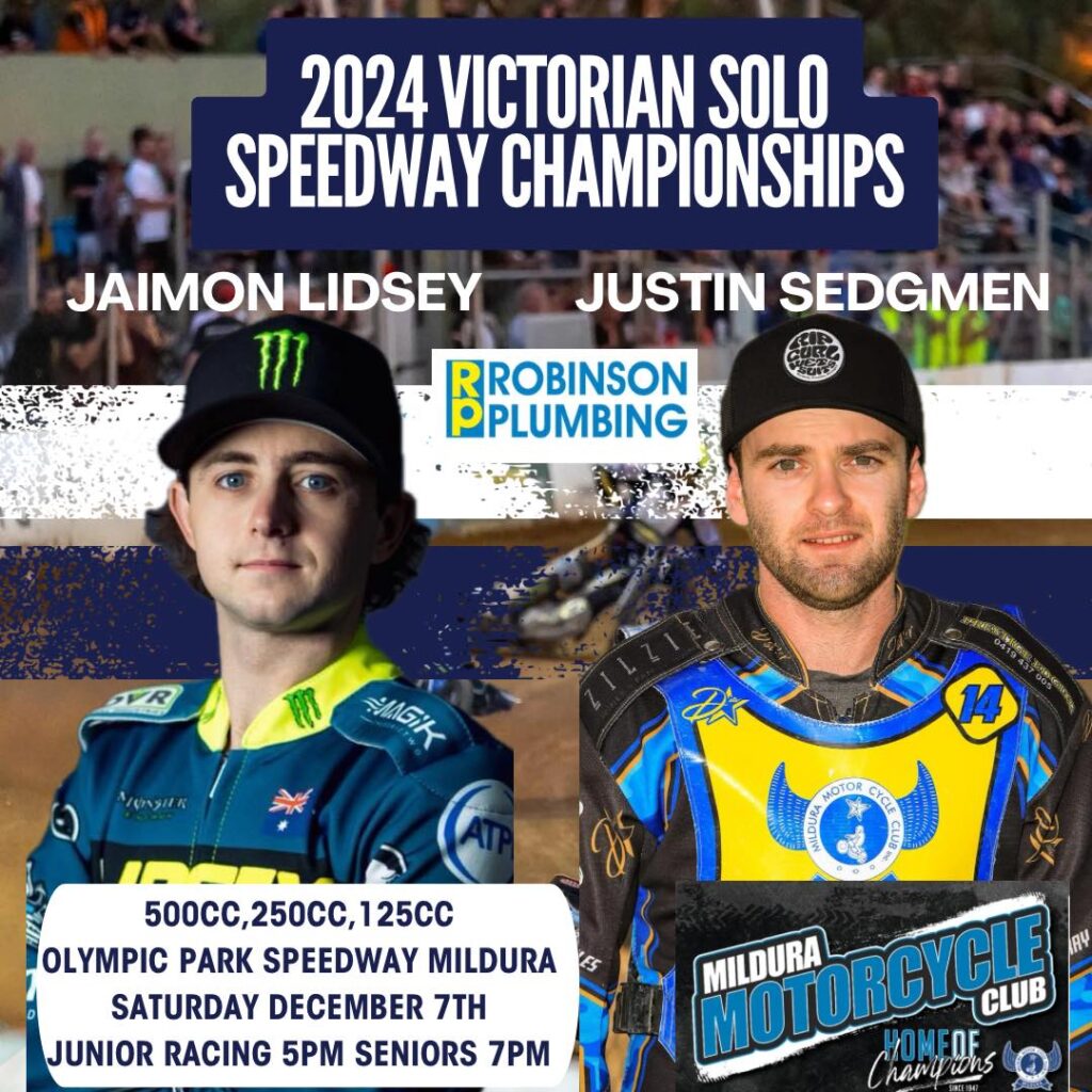 2024 VICTORIAN SOLO SPEEDWAY CHAMPIONSHIPS | Motorcycling Victoria